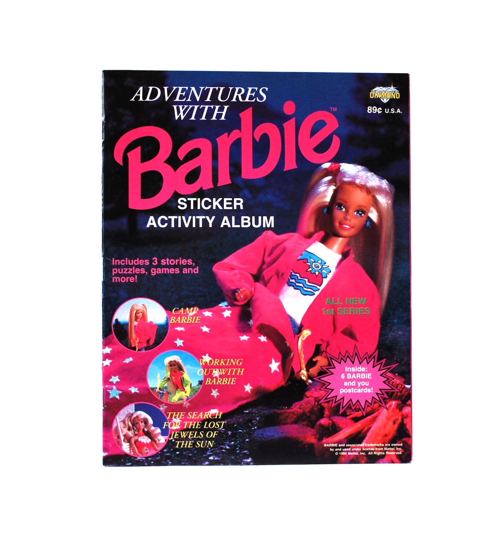 Adventures With Barbie Sticker Activity Album & 10 Sticker | Etsy