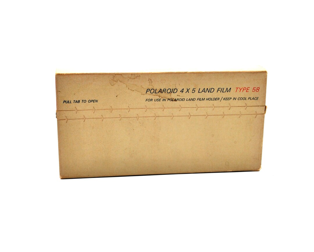Polaroid Polacolor 4 X 5 Land Film TYPE 58 Sealed Vintage Film - Etsy