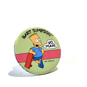 Simpsons Button Collection Set of 7 New Old Stock Bart, Homer, Marge ...