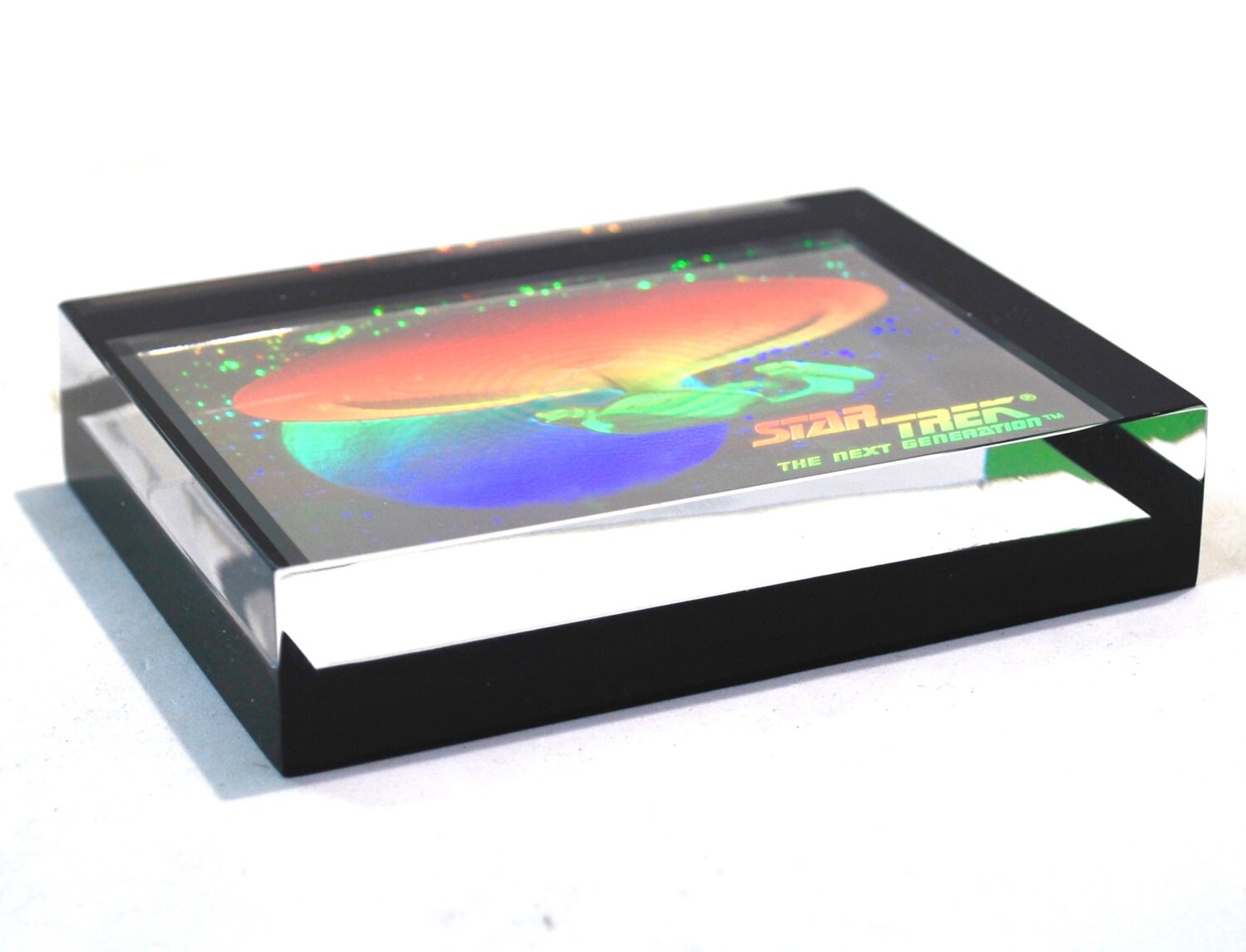 Star Trek Next Generation USS Enterprise Hologram Paperweight - Etsy