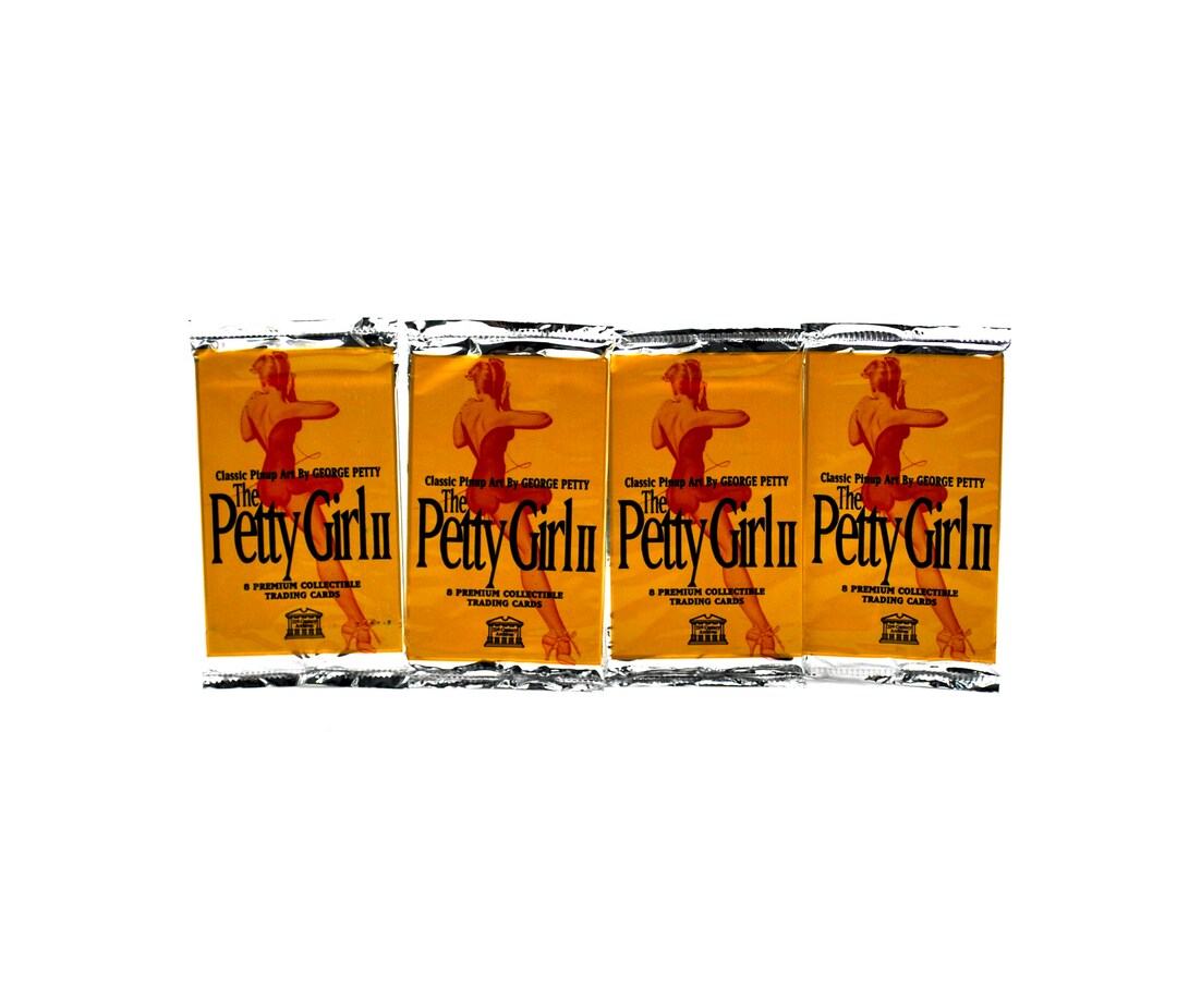 4 Packs of Petty Girl Pin up Trading Cards by 21st Century Archives Art ...