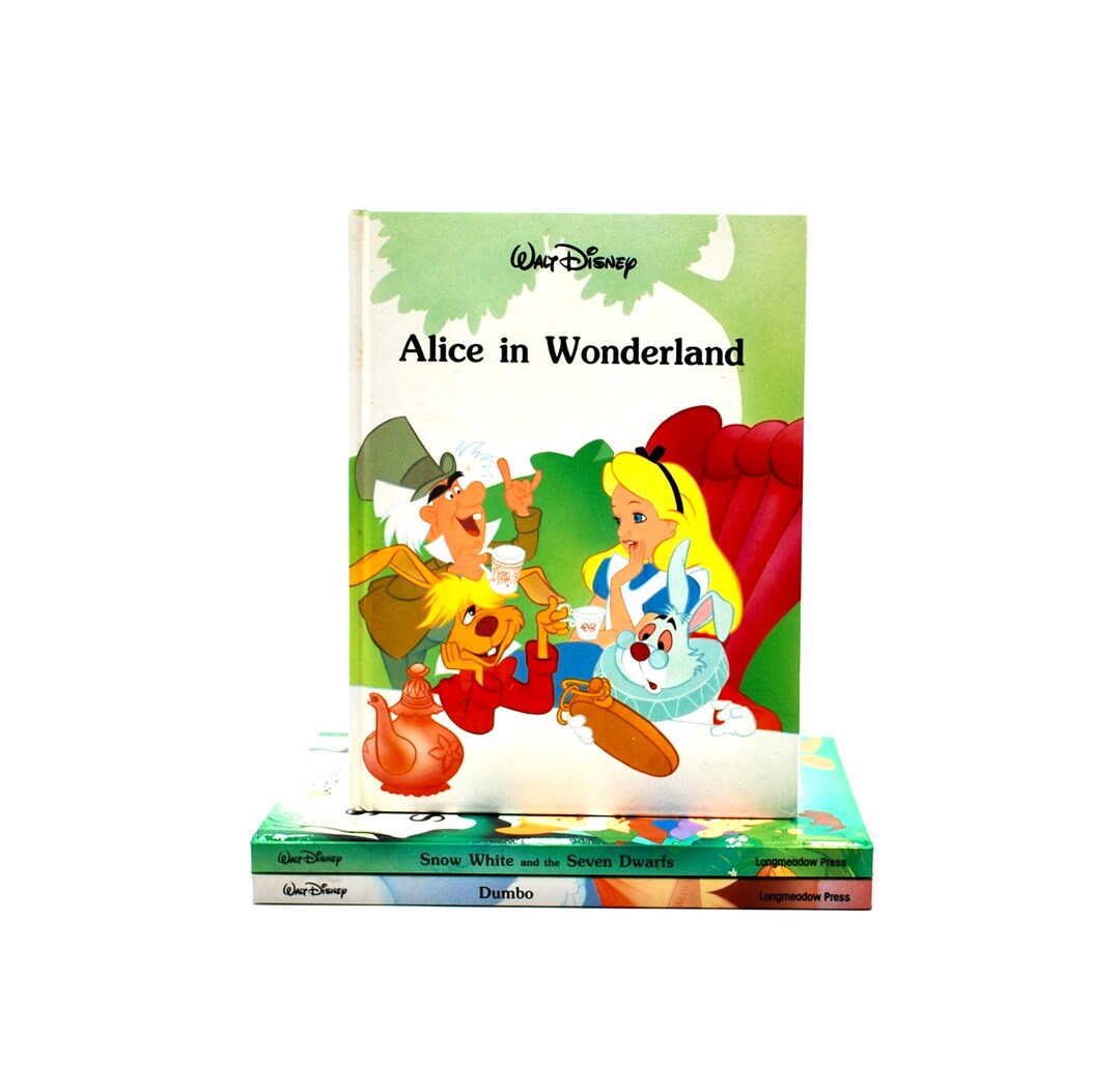 Disney Picture Book Collection Alice in Wonderland, Dumbo, & Snow White ...