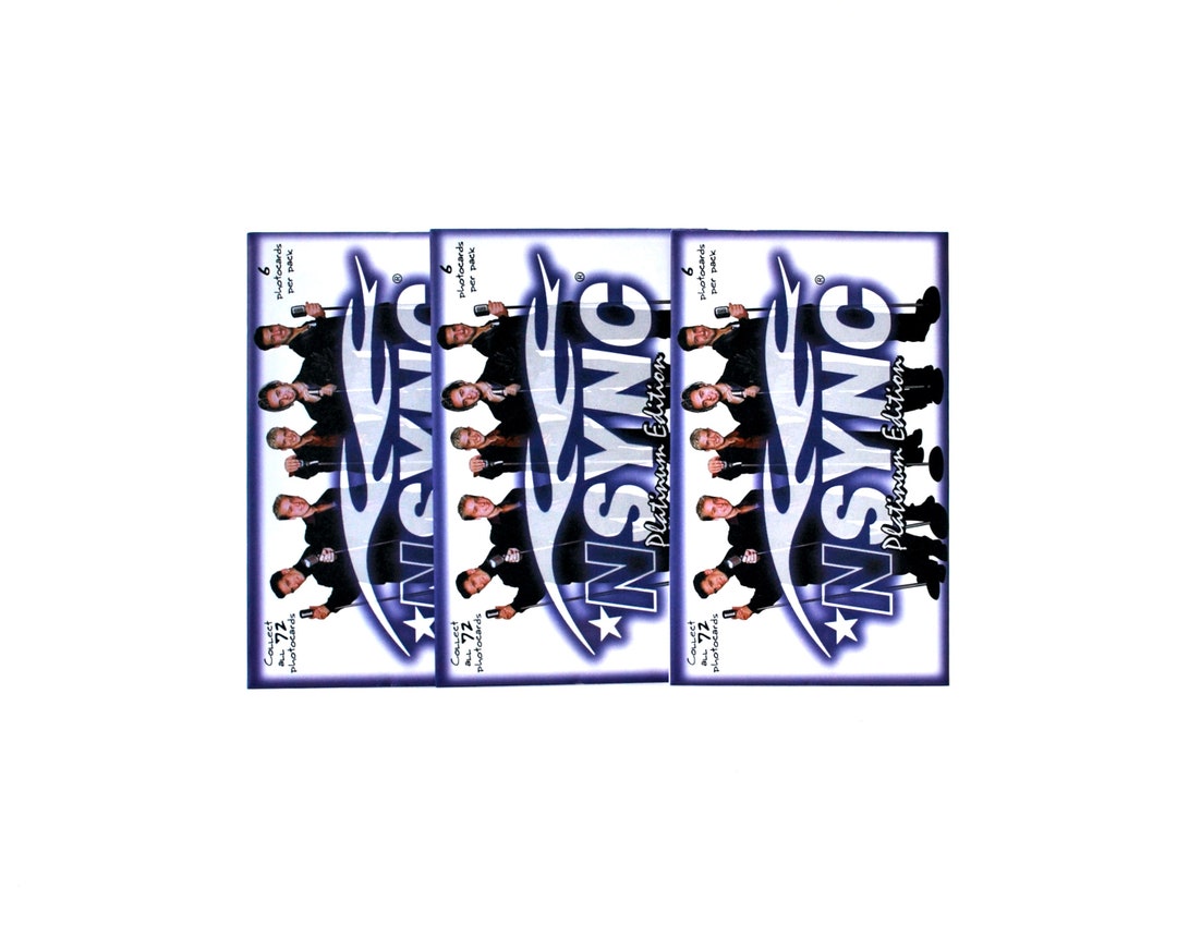 4 Packs of NSYNC Photocards Platinum Edition by Panini 1999 Lance Bass ...