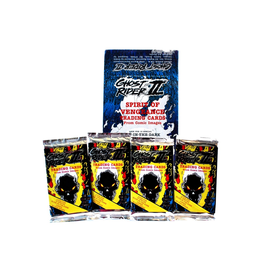4 Packs of Ghost Rider Trading Cards by Comic Images 1992 Marvel - Etsy