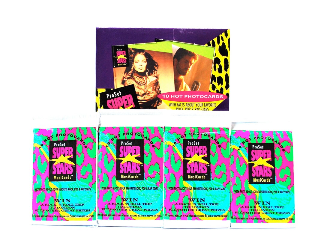4 Packs of Super Star Music Cards by Proset MTV Rap - Etsy