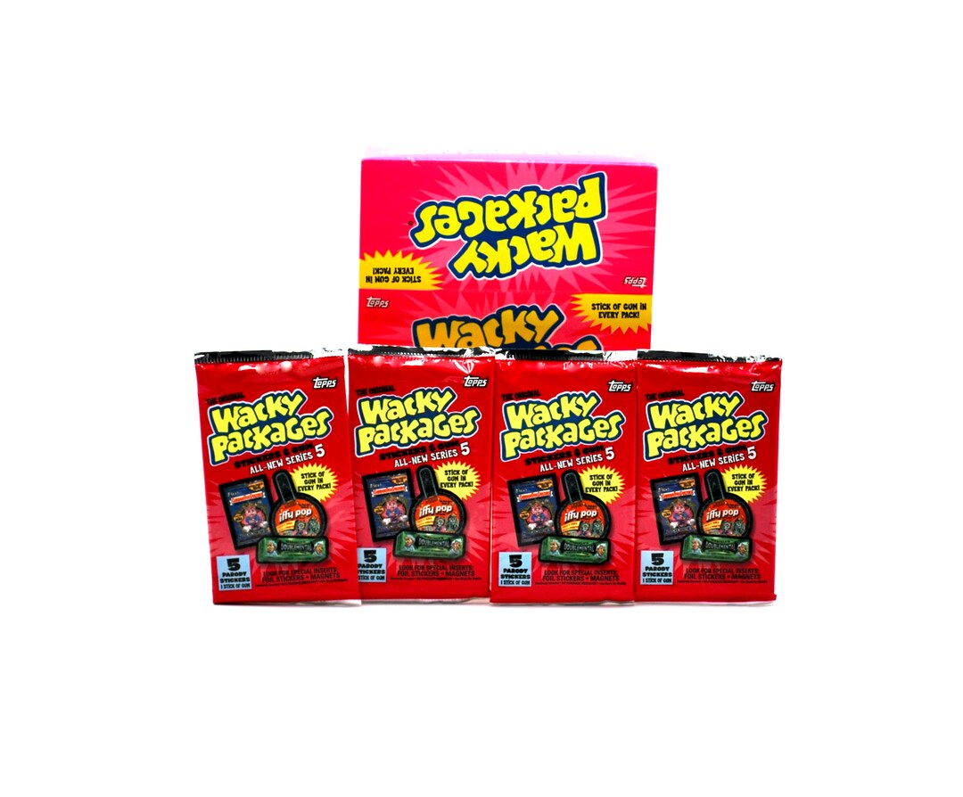 4 Packs Wacky Packages Stickers by Topps ANS 5 Parody Stickers - Etsy