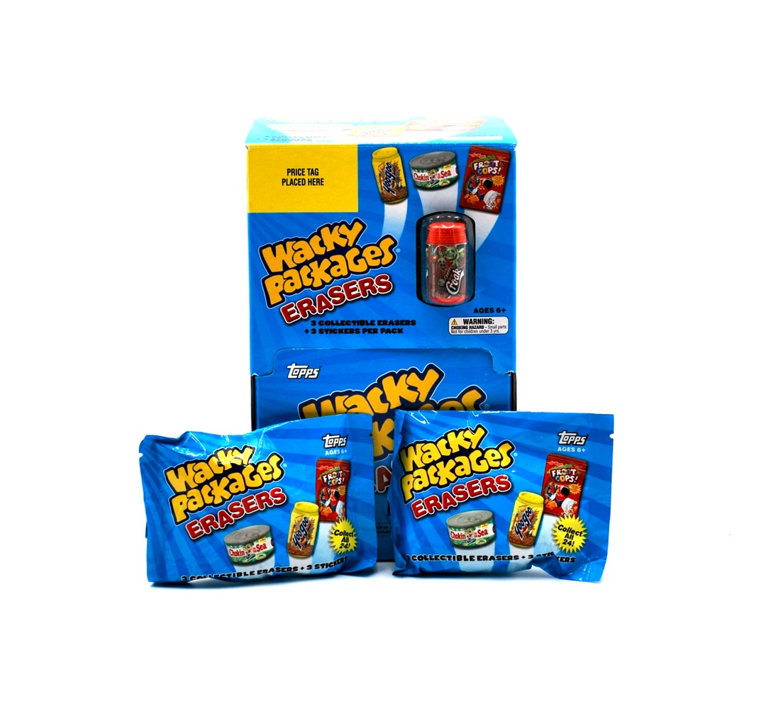 Wacky Packages Eraser Packs & Vending Box Series 2 Topps GPK Parodies ...