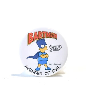 Simpsons Button Collection Set of 7 New Old Stock Bart, Homer, Marge ...