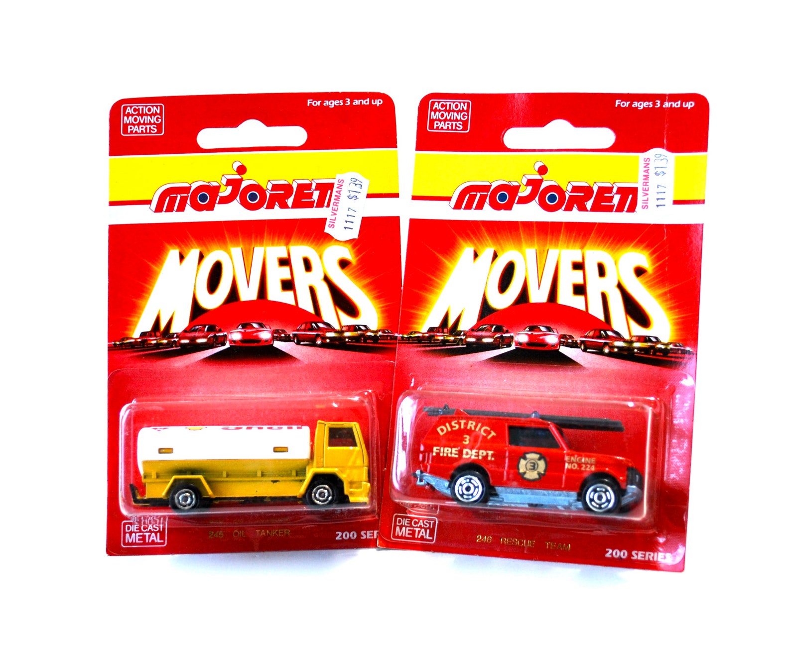 Majorette Collection Fire Engine W/tanker & Shell Oil Tanker Still ...