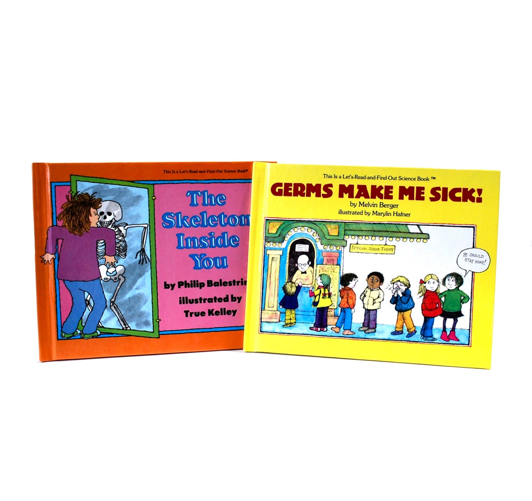 Let's Read and Find Out Science Books Germs & Skeleton HC - Etsy