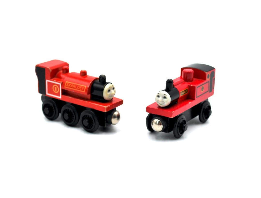 Thomas & Friends Wooden Take N Play Rheneas and Skarloey - Etsy