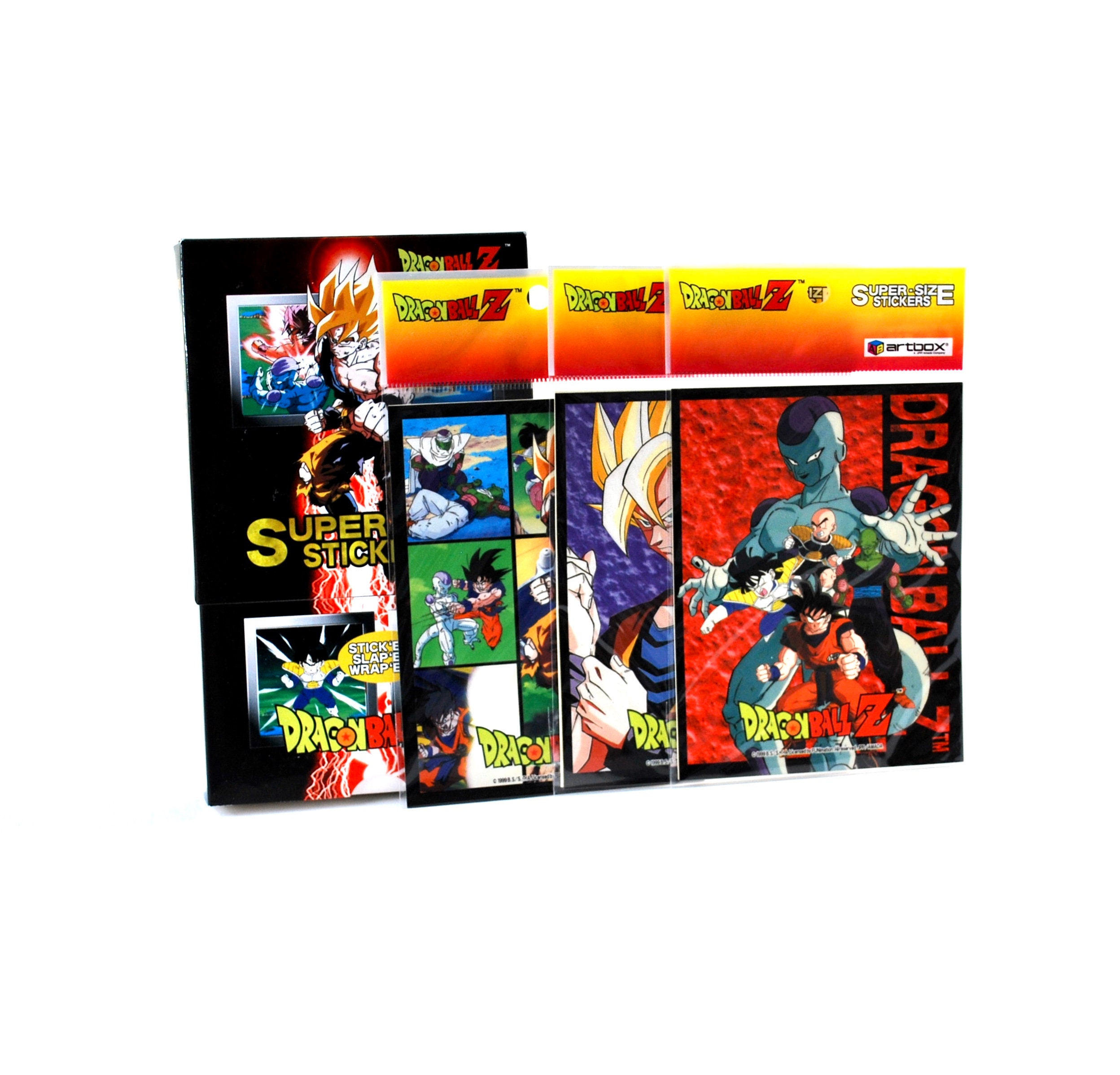 3 Dragon Ball Z Super Size Sticker Packs by Artbox 1998 | Etsy