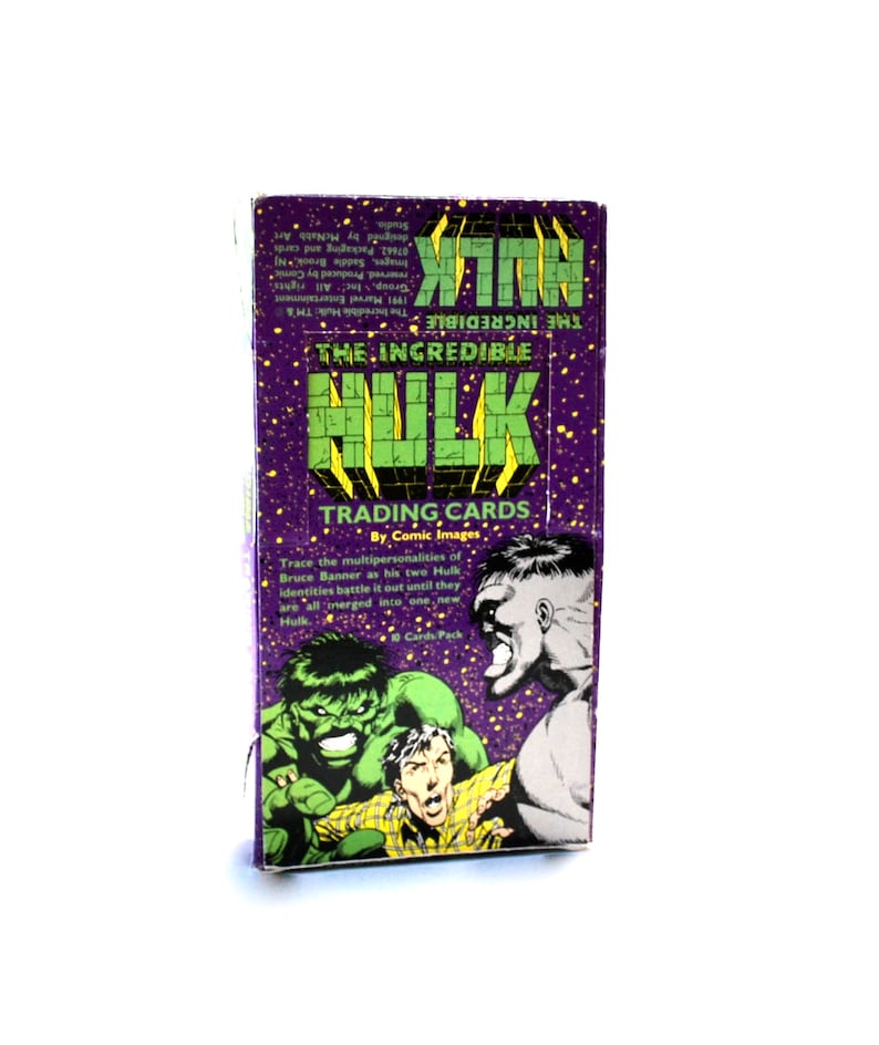 4 Packs of Incredible Hulk Trading Cards by Comic Images 1991 - Etsy