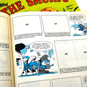 The Smurfs Sticker Album Unused by Panini 1982 - Etsy
