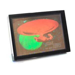 Star Trek Next Generation USS Enterprise Hologram Paperweight Enclosed ...