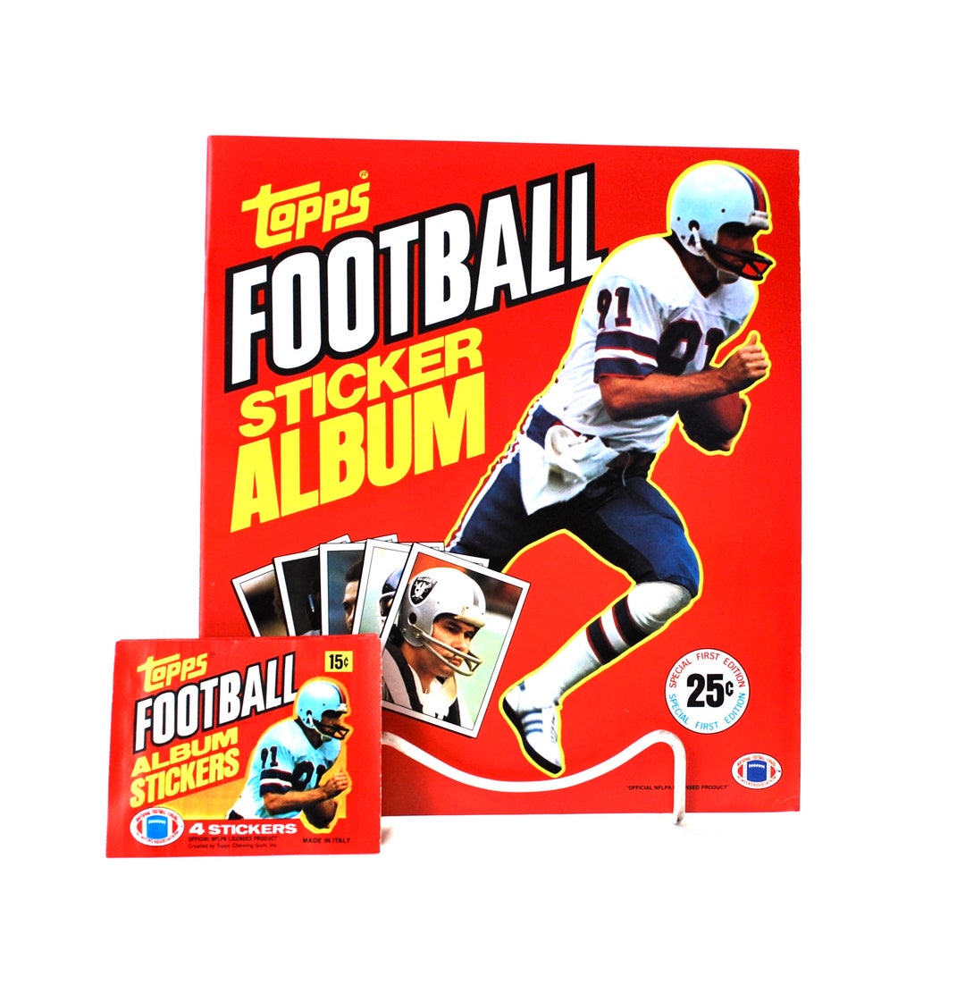 1981 Topps Football Sticker Album & 10 Sticker Packs - Etsy