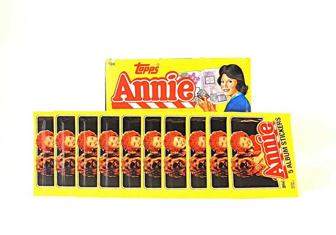 5 Packs Annie Stickers by Topps 1981 - Etsy