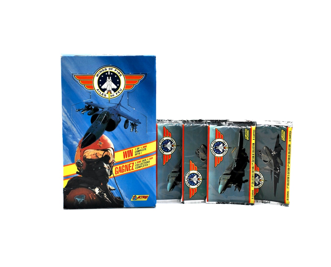 4 Packs Wings of Fire Trading Cards Fighter Jets Top Gun Air Force - Etsy