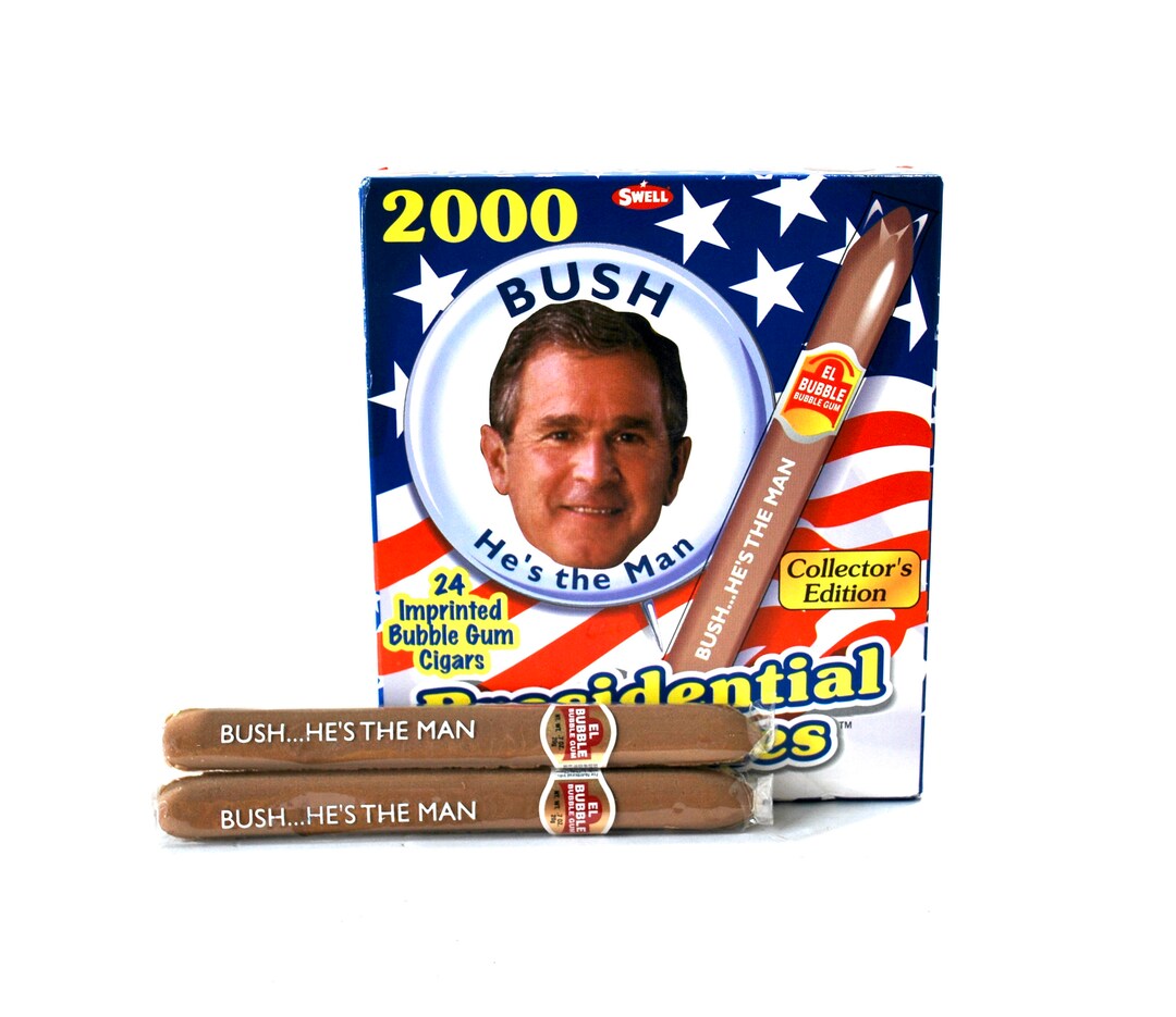 2 George Bush Bubble Gum Cigars by Swell Made in 2000 El - Etsy
