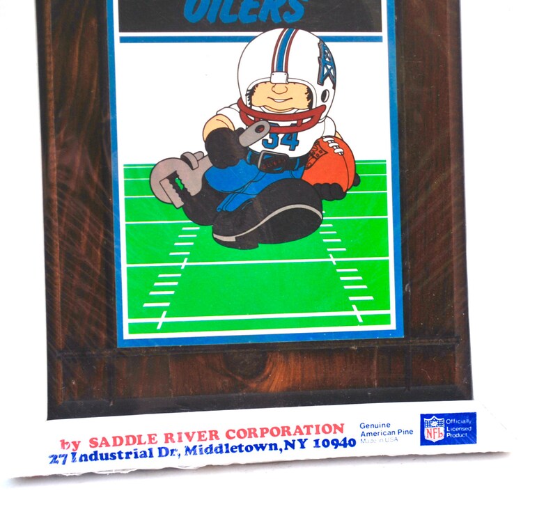 NFL Houston Oilers Huddles Wall Plaque Sealed - Etsy