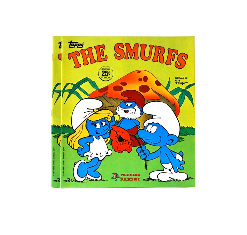 The Smurfs Sticker Album Unused by Panini 1982 | Etsy