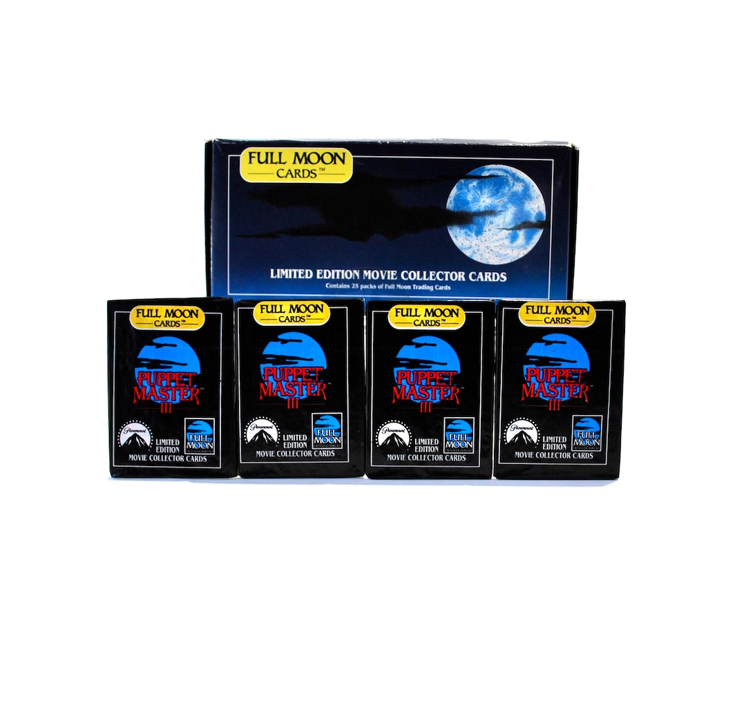 Puppet Master Trading Card Pack by Full Moon Cards Set of 5 Cards 1991 ...