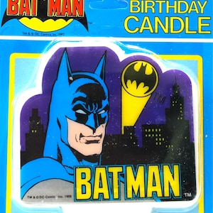 Batman Birthday Candle 1991 - Etsy