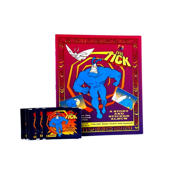 The Tick Sticker Album & 10 Sticker Packs Panini 1995 Old | Etsy