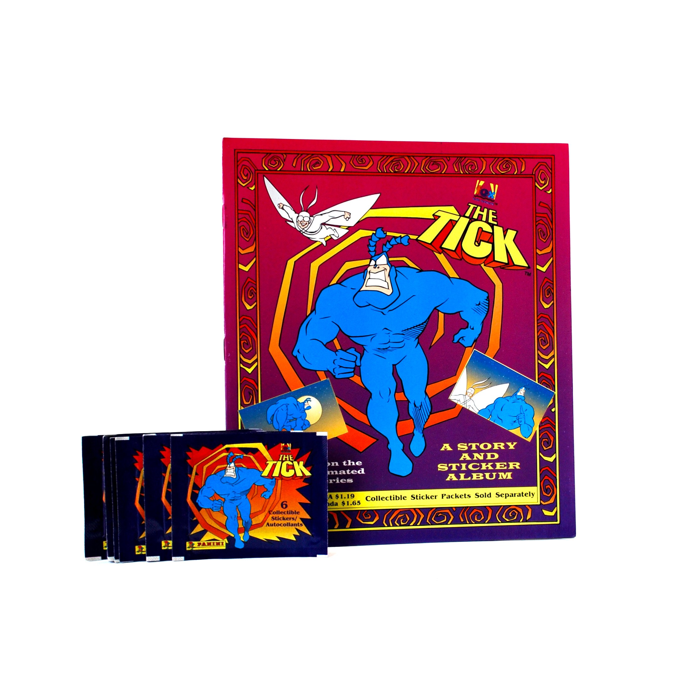 The Tick Sticker Album & 10 Sticker Packs Panini 1995 Old | Etsy
