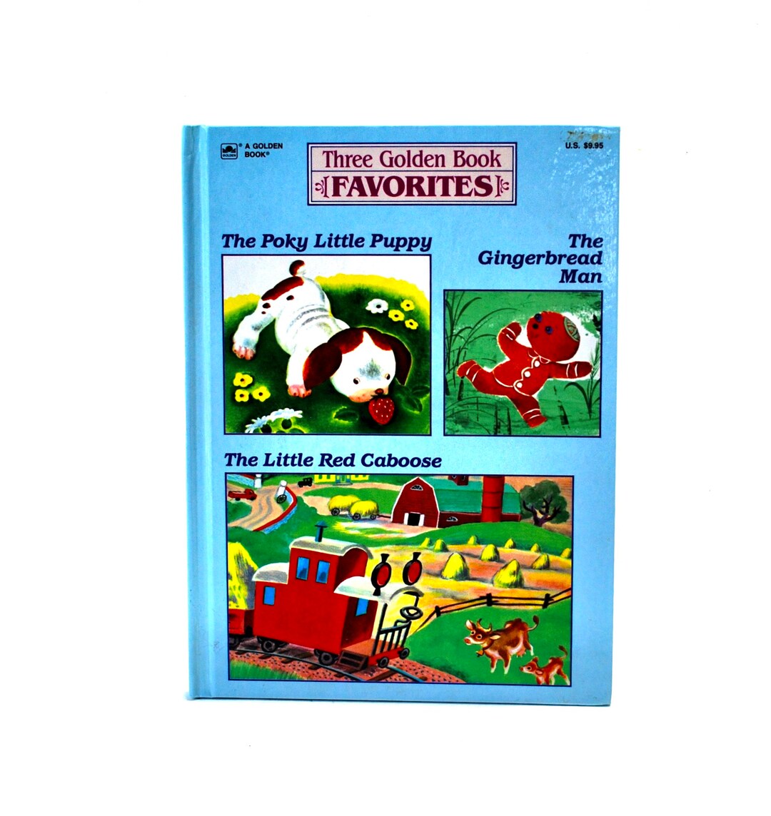 Three Golden Book Favorites Poky Little Puppy, Gingerbread Man ...