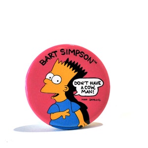 Simpsons Button Collection Set of 7 New Old Stock Bart, Homer, Marge ...