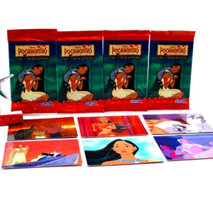 5 Packs Pocahontas Trading Cards Walt Disney Movie by Skybox John Smith ...