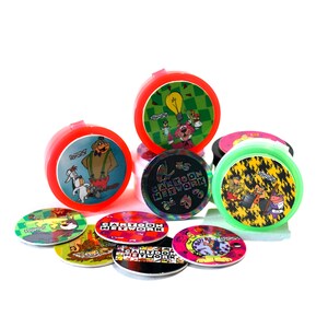 Cartoon Network Pogs and Slammer With Pog Tube 1995 - Etsy