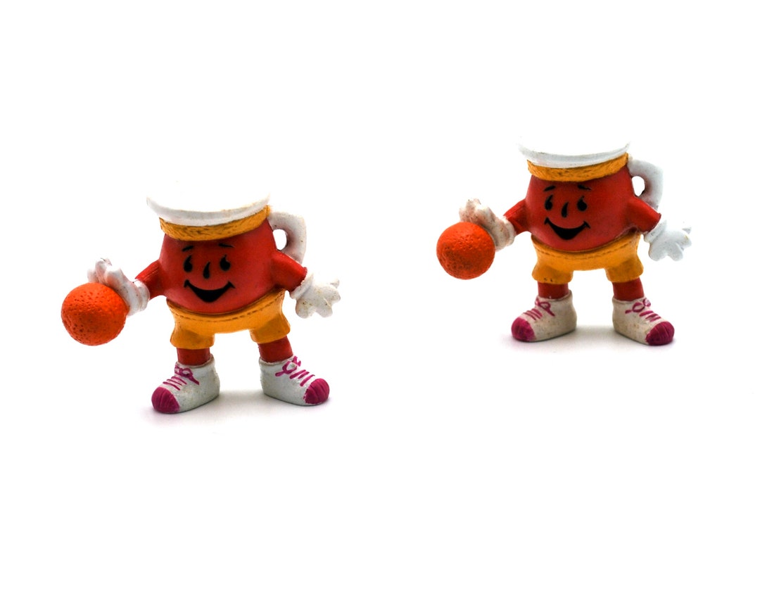 2 Kool Aid Man PVC Figures Basketball Player Old Stock Oh Yeah! - Etsy