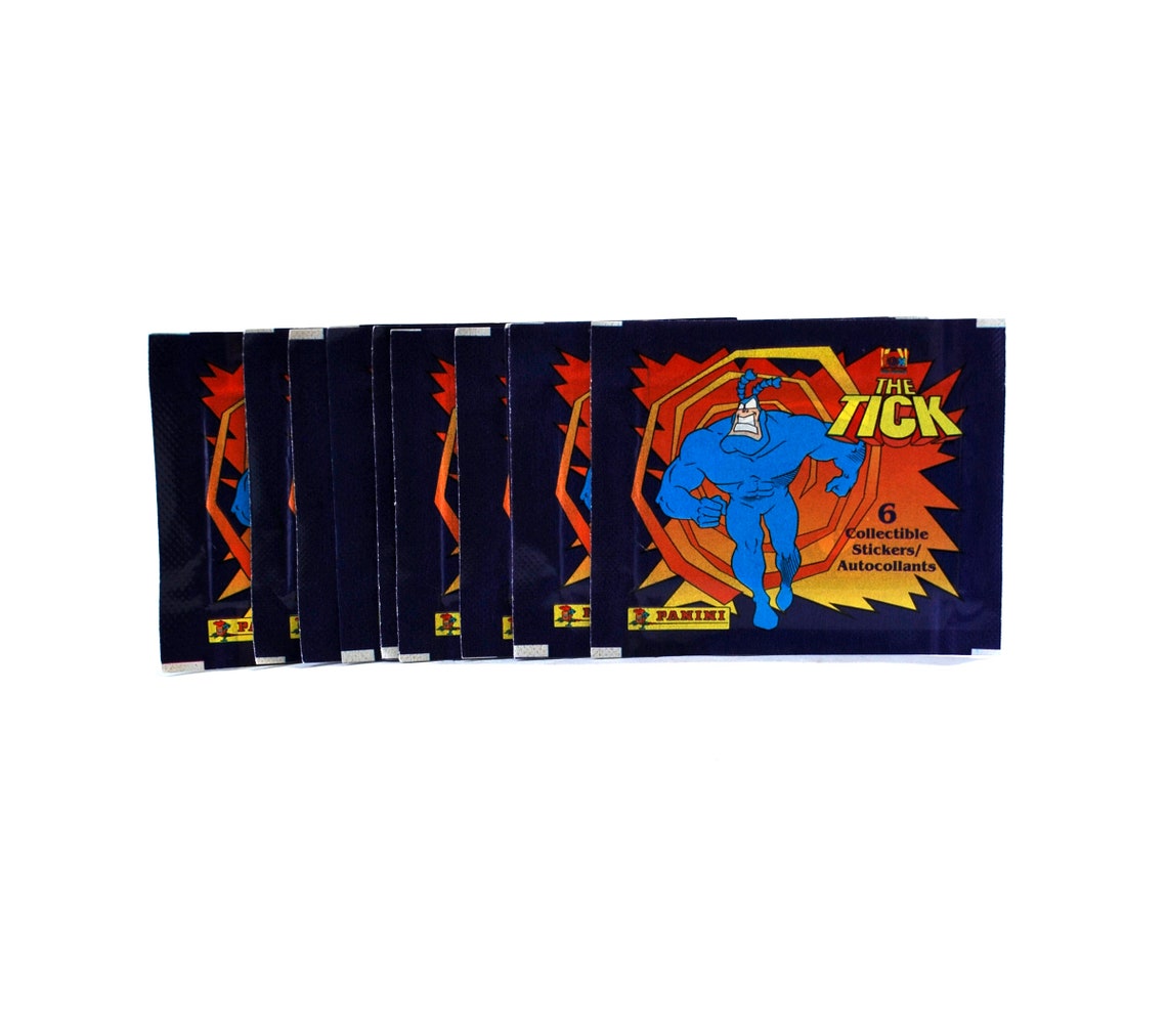 The Tick Sticker Album & 10 Sticker Packs Panini 1995 Old | Etsy