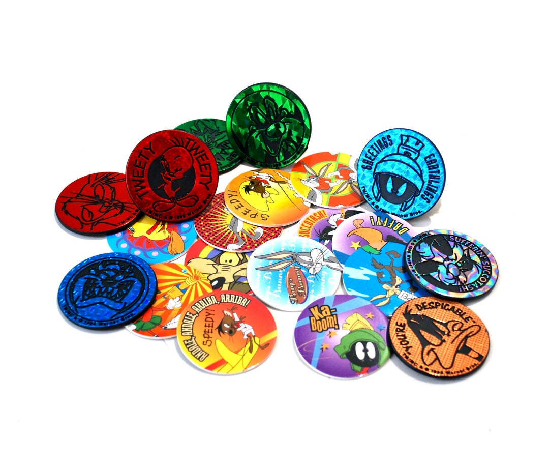 Looney Tunes Pog Collection Set 1-78 Slammers and Pogs WPF Tweety ...