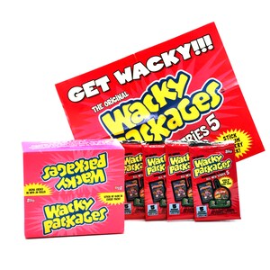 4 Packs Wacky Packages Stickers by Topps ANS 5 Includes Poster ...
