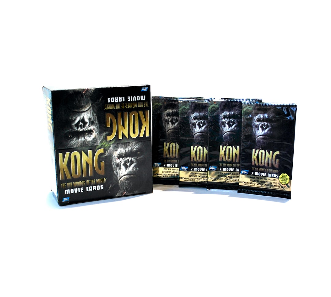 4 Packs of King Kong Trading Cards 8th Wonder of the World Topps - Etsy