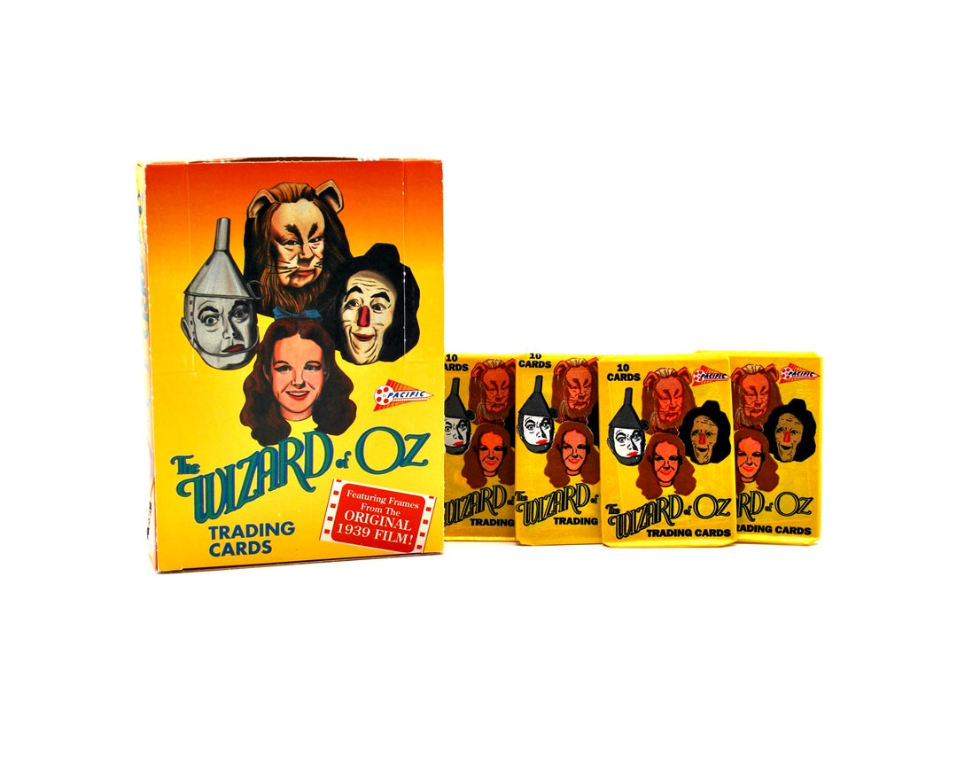 4 Packs Wizard of Oz Trading Cards & Vending Box by Pacific Judy ...