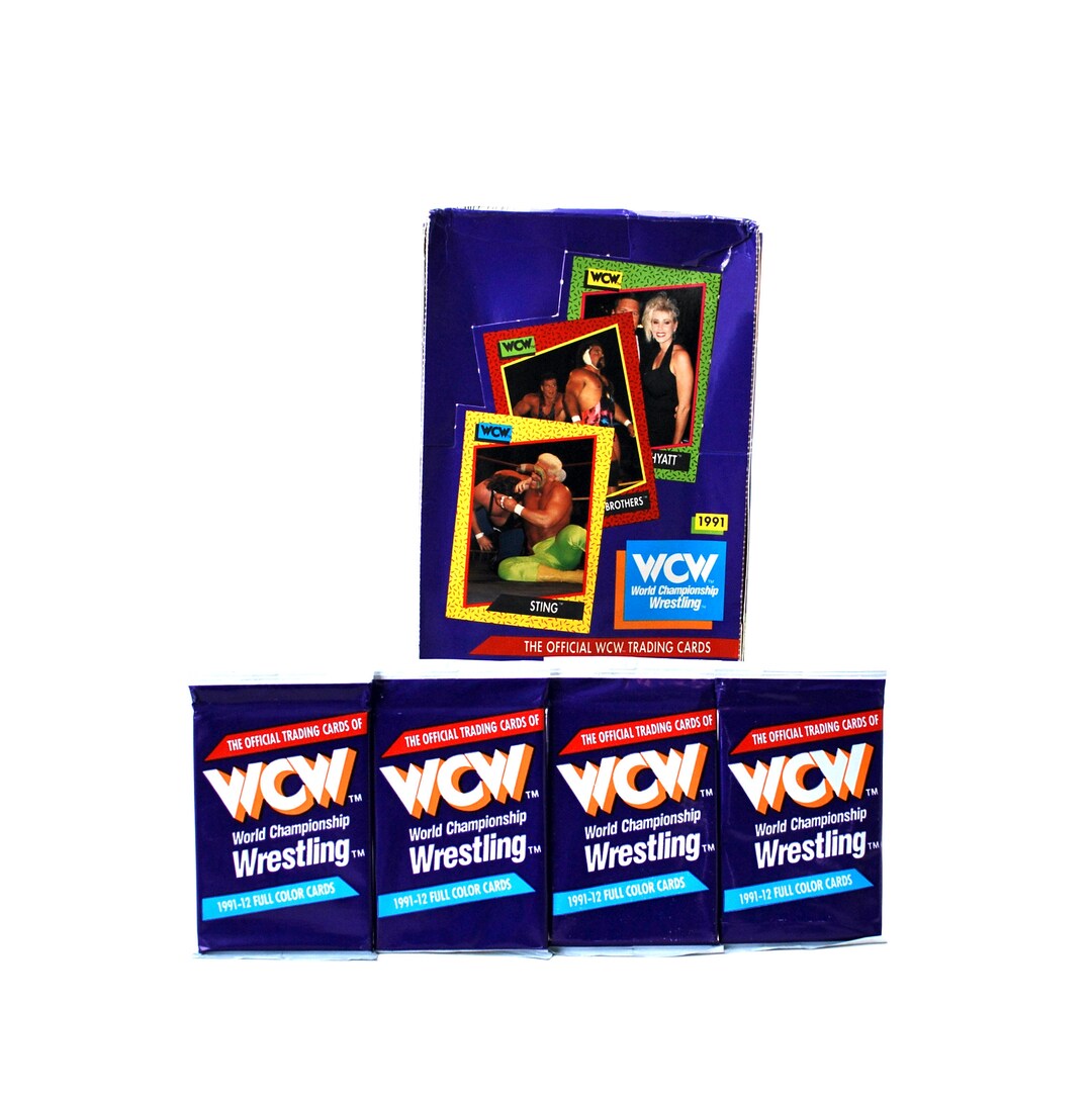 4 Packs WCW World Championship Wrestling Trading Card Packs by Impel ...