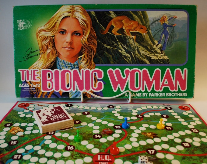 Bionic Woman Board Game by Parker Brothers - Etsy