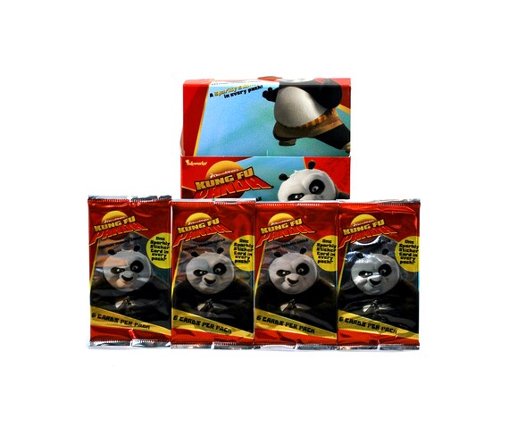 4 Packs of Kung Fu Panda Trading Cards by Inkworks Master Po - Etsy