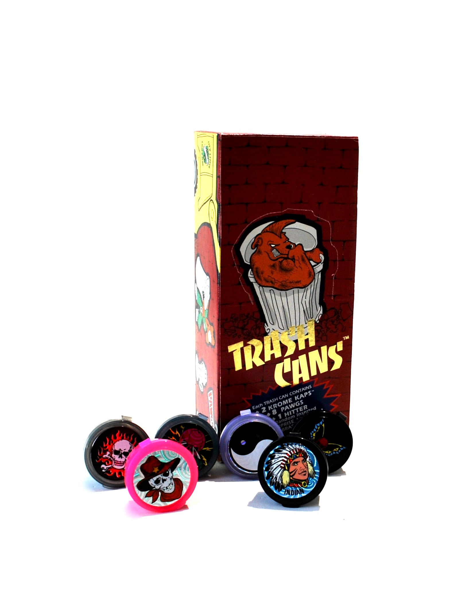 2 Trash Can Pog Containers Includes Krome Kaps Pawgs & | Etsy