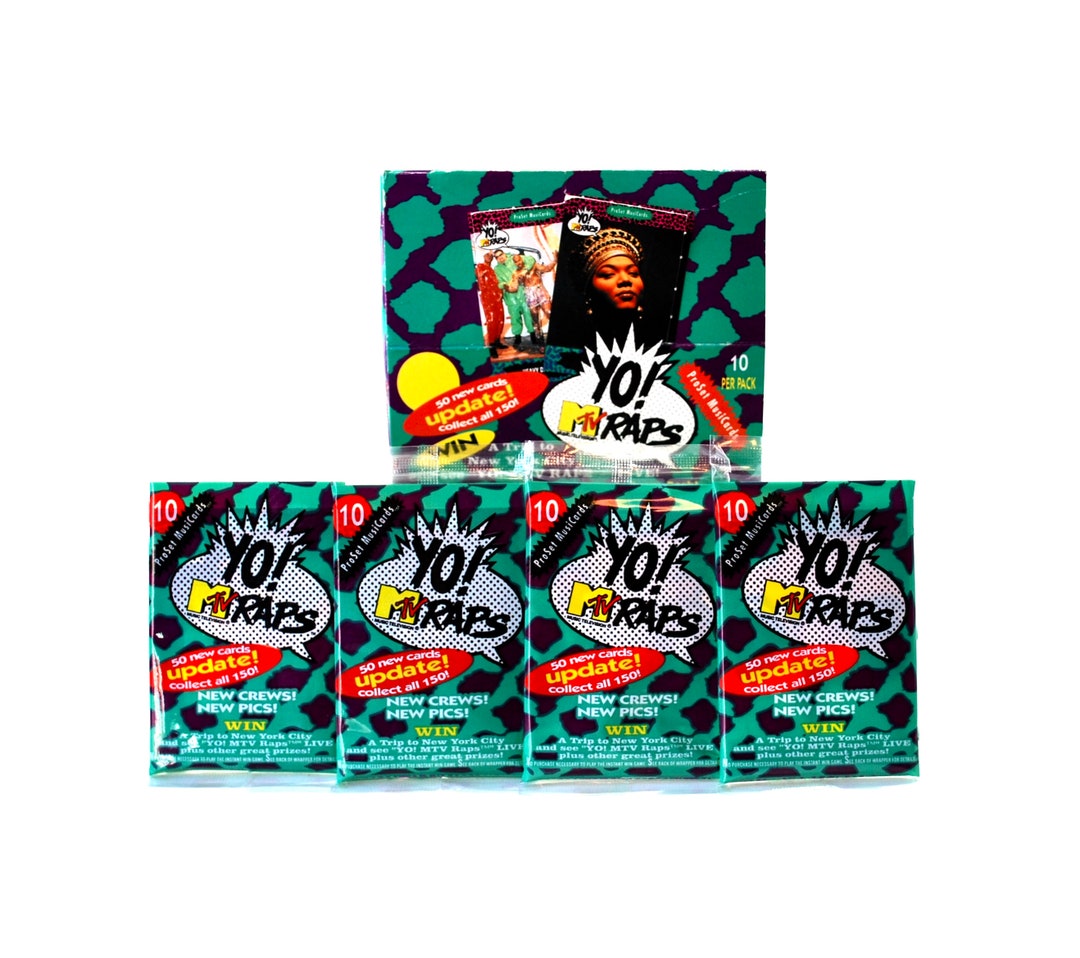 4 Packs of Yo MTV Raps Cards Series 2 by Pro Set 1991 - Etsy
