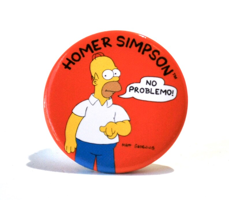 Simpsons Button Collection Set of 6 New Old Stock Bart Homer | Etsy