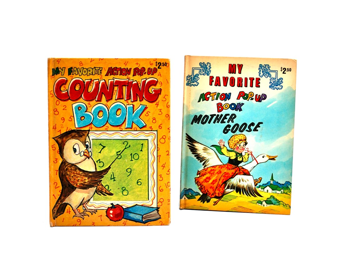 My Favorite Action Pop up Counting Book and Mother Goose Book - Etsy