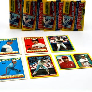 4 Packs 1988 Topps Baseball Yearbook Stickers Time to Finish up Your ...