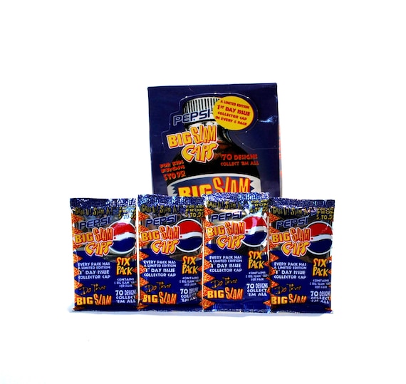 4 Packs of Pepsi Big Slam Caps 1st Day Issue 1995 Pogs - Etsy Canada