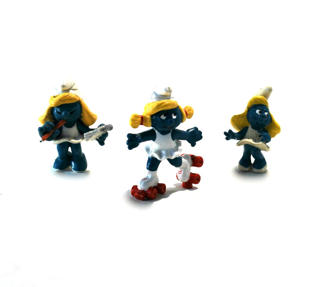 Smurfette Collection Vintage PVC Figures Schleich - Etsy