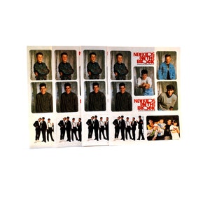 10 New Kids on the Block Sticker Sheets 1989 Boy Band NKOTB - Etsy